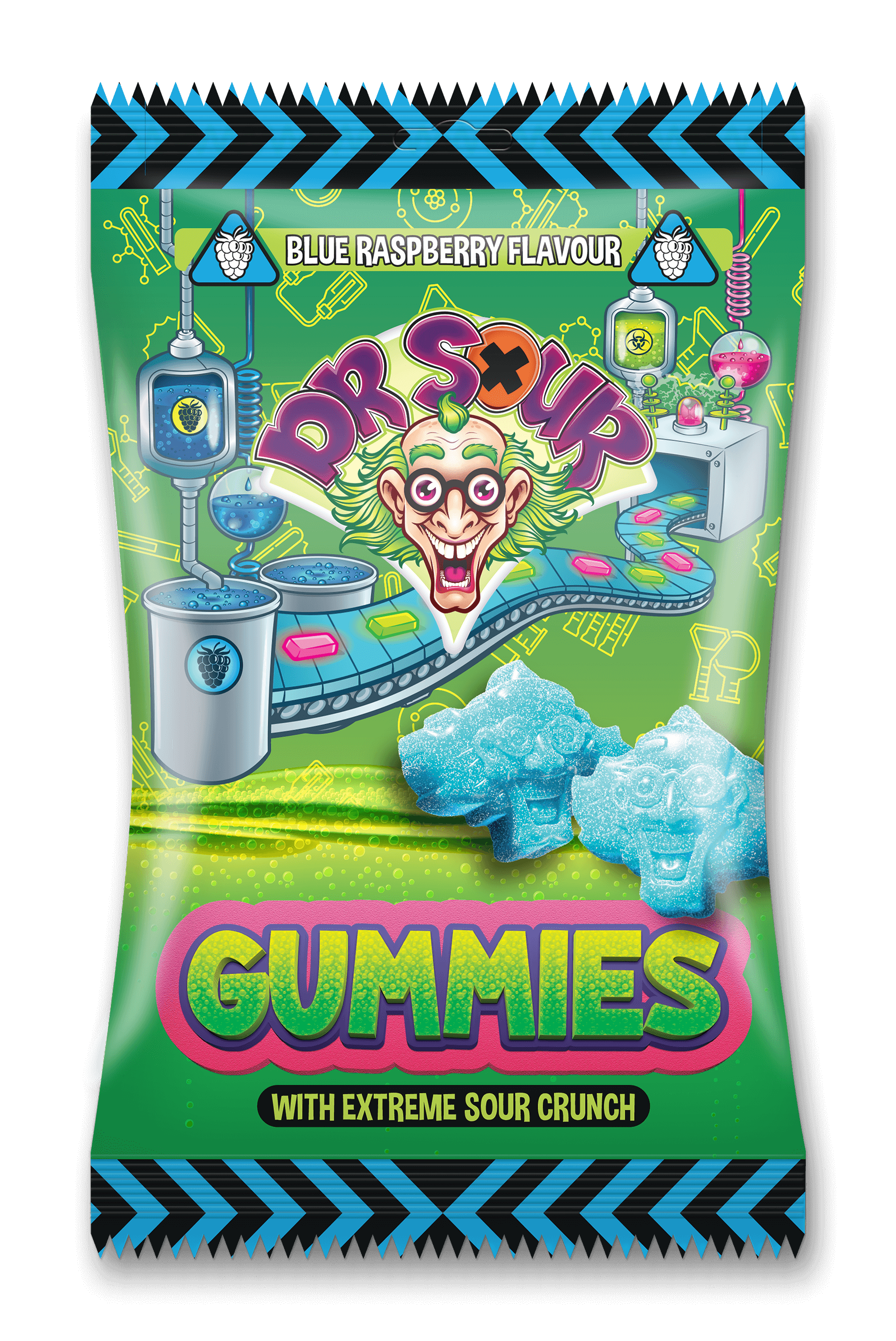 Dr Sour Blue Raspberry Gummies - Nu Bestellen