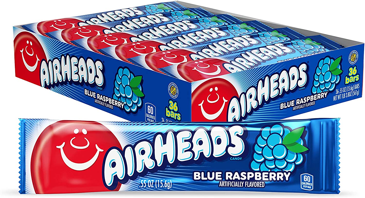 Airheads Blue Raspberry 36 stuks - Hier Te Bestellen