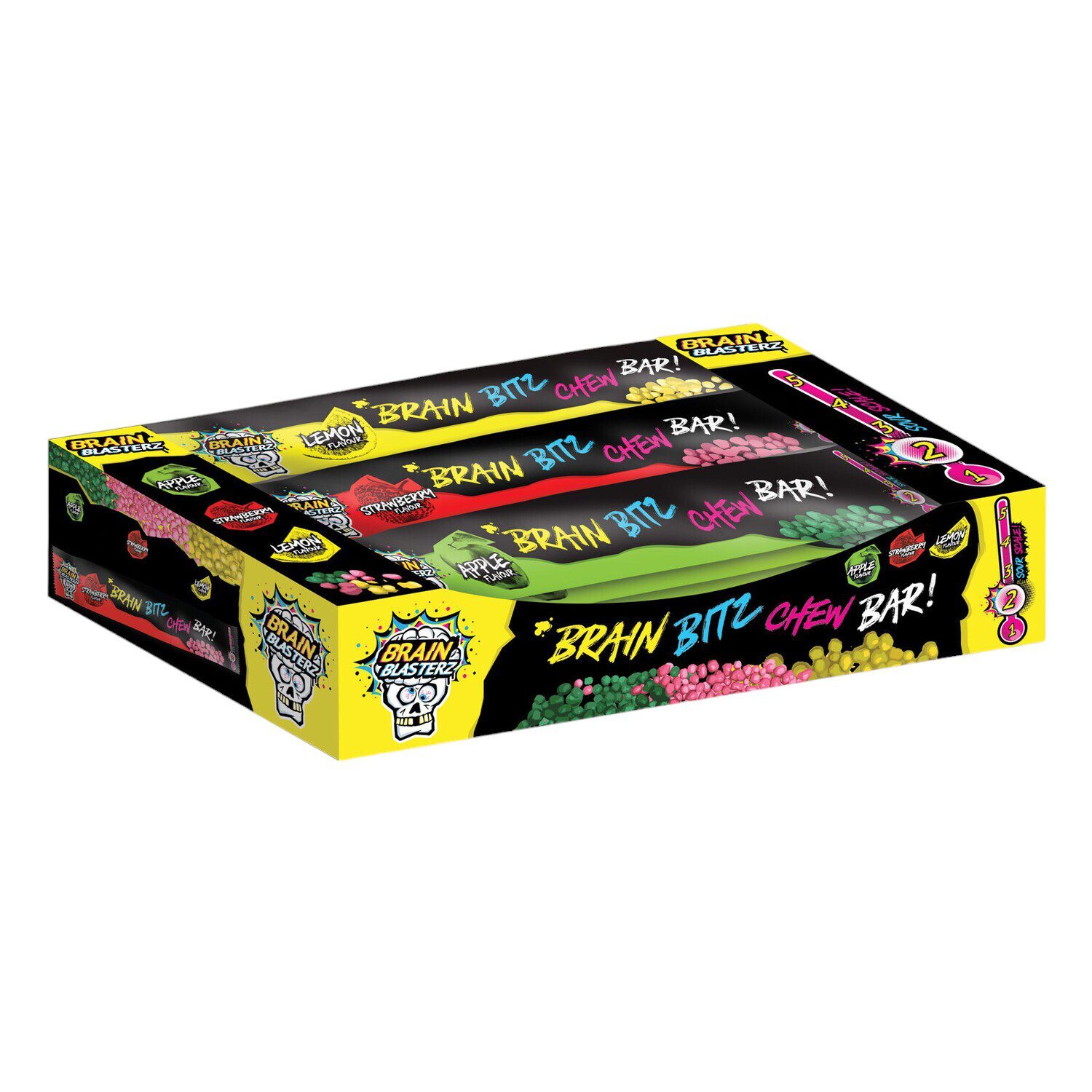 Brain Blasterz Bitz Chew Bar 24 pièces - Commandez ici